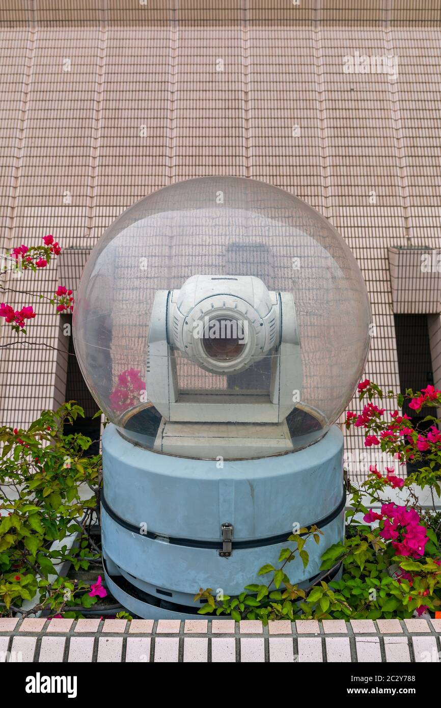 Laser Light Projector Dome For City Illumination Stock Photo - Alamy