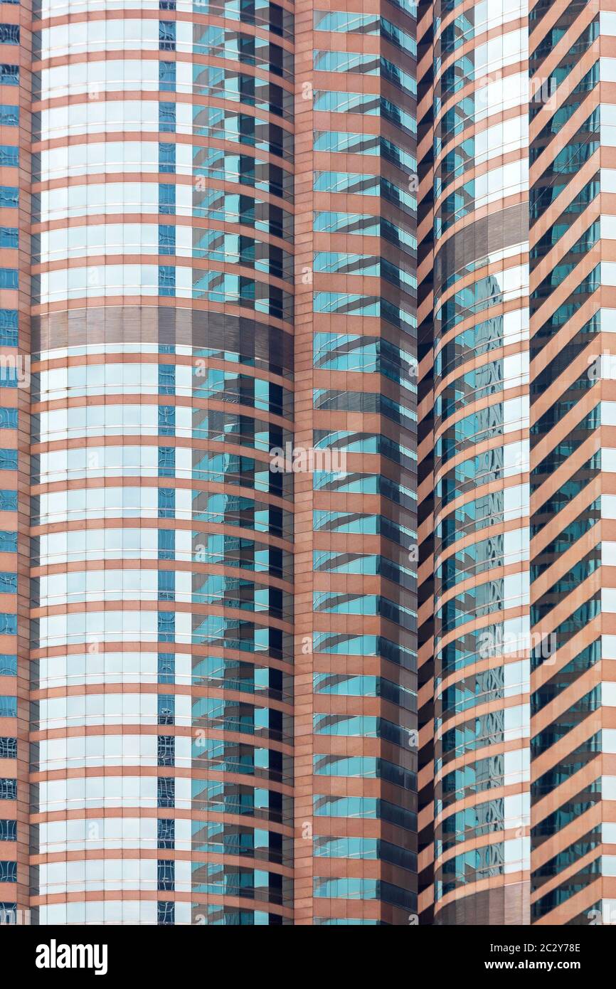 Striped Pattern Skyscraper Buildings in Hong Kong Stock Photo - Alamy