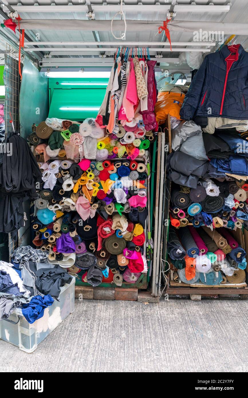 Rolls of Textile Material for Garment Industry Stock Photo - Alamy