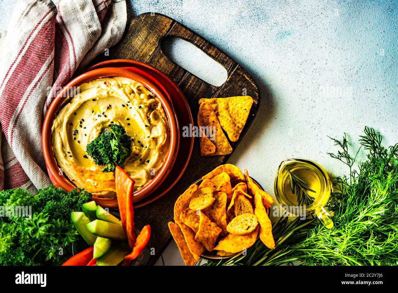 Traditional dish hummus Stock Photo - Alamy