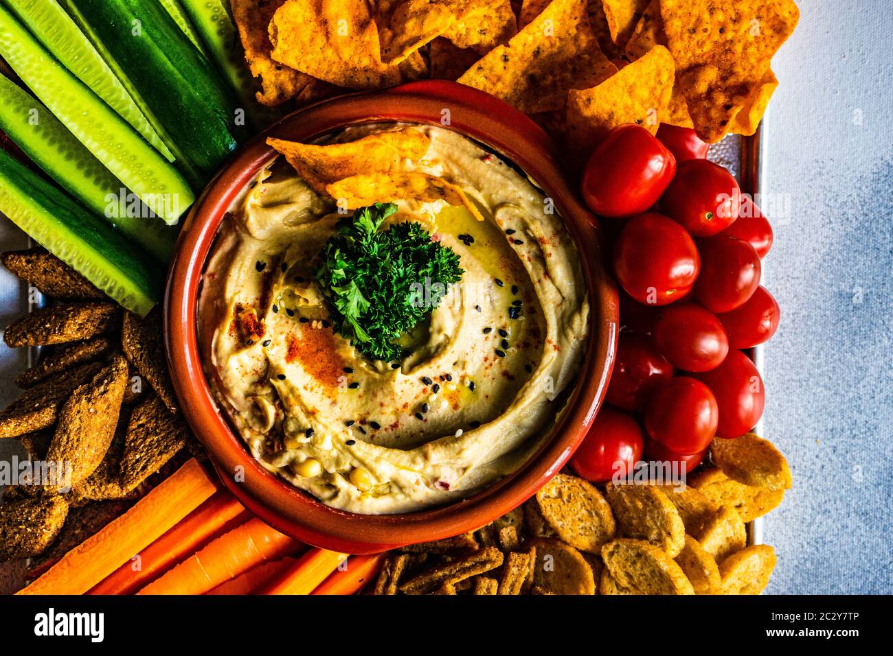 Traditional dish hummus Stock Photo - Alamy
