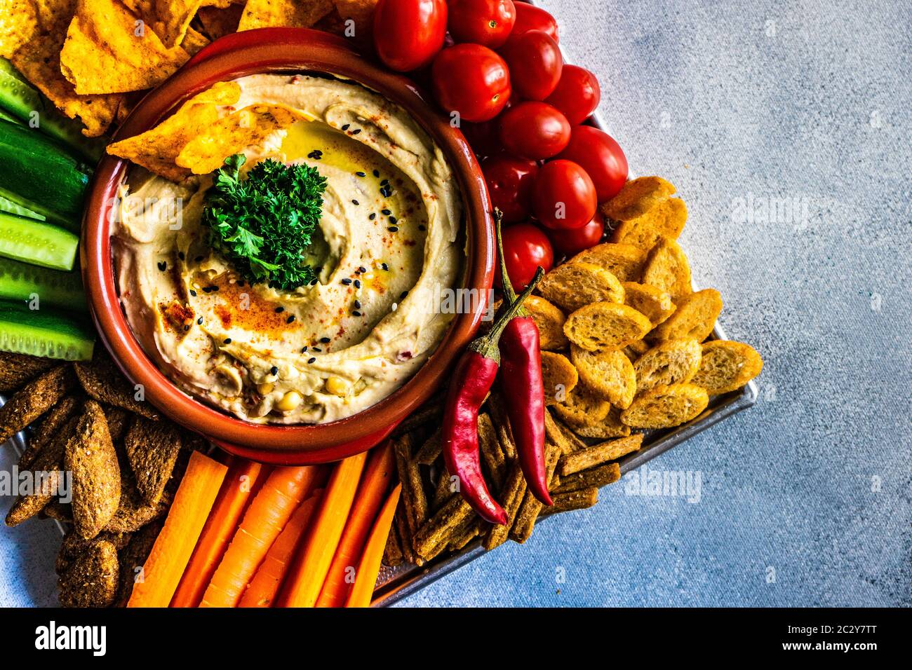 Traditional dish hummus Stock Photo - Alamy
