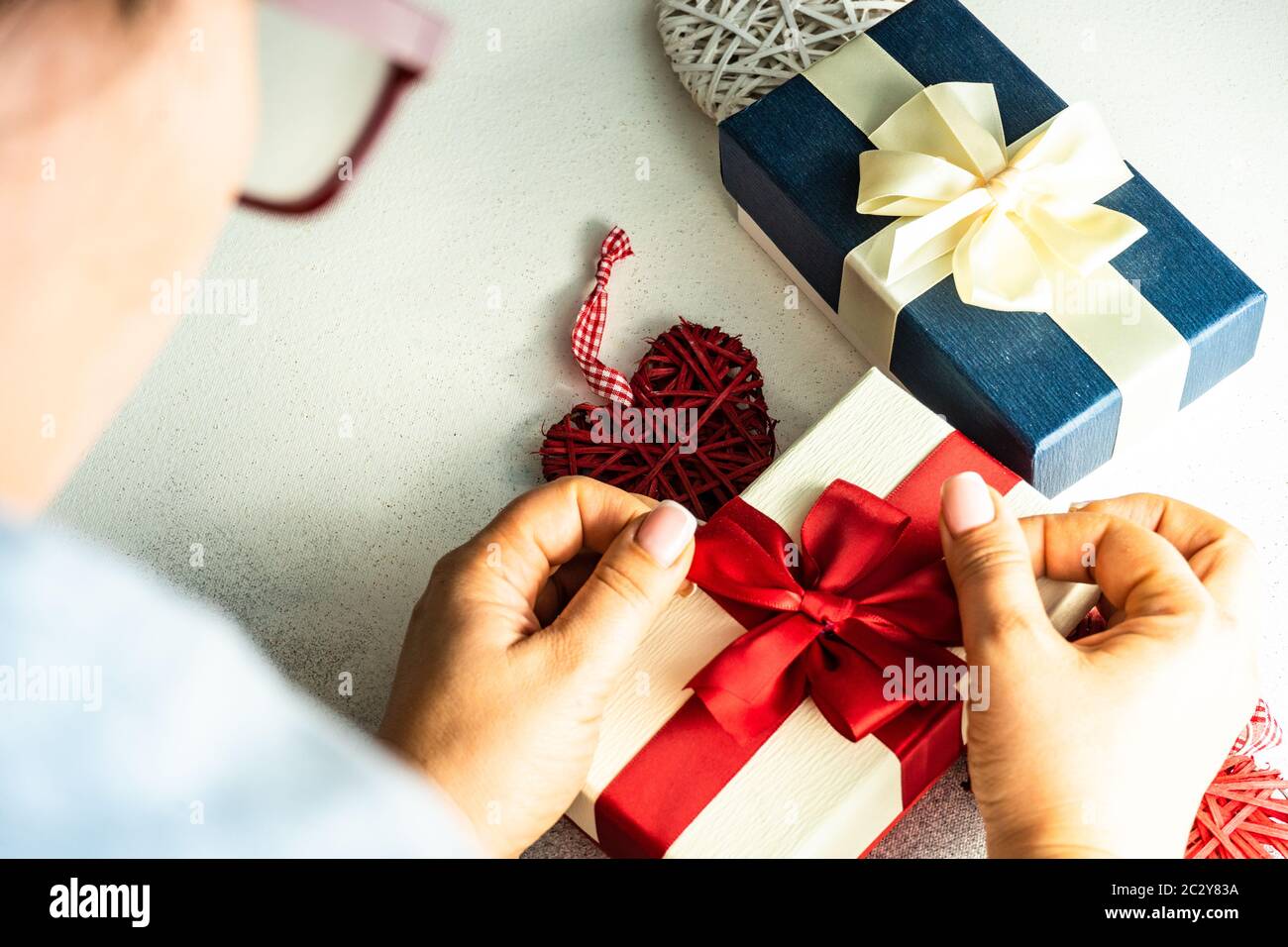 Valentine Day holiday card concept Stock Photo - Alamy