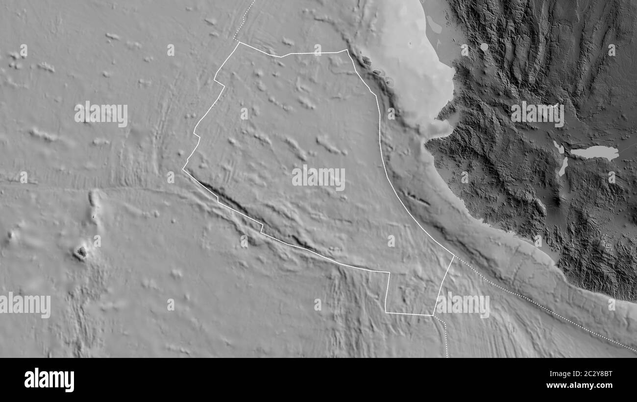 Outline of the Rivera tectonic plate with the borders of surrounding ...