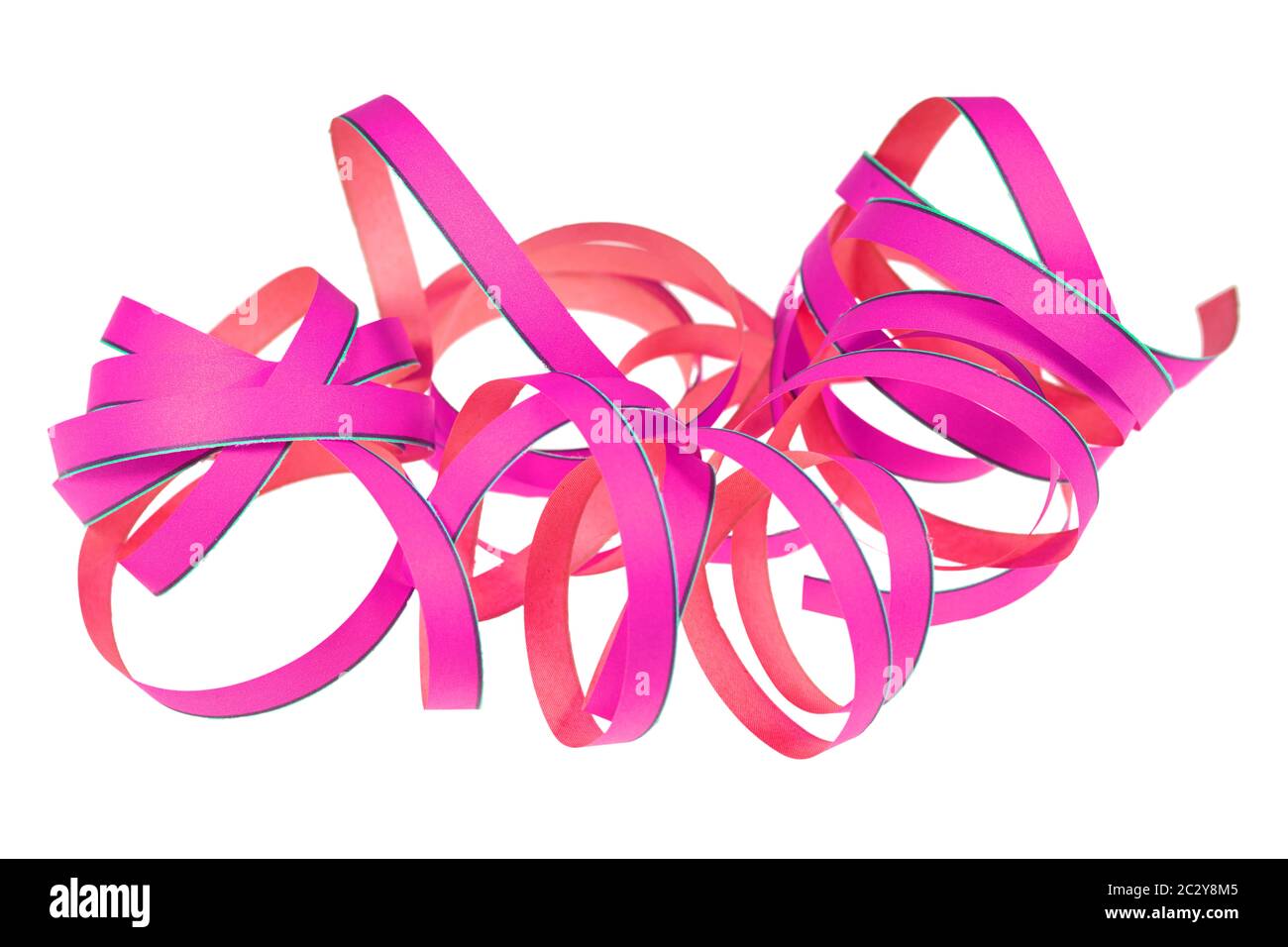 Pink streamer Cut Out Stock Images & Pictures - Alamy