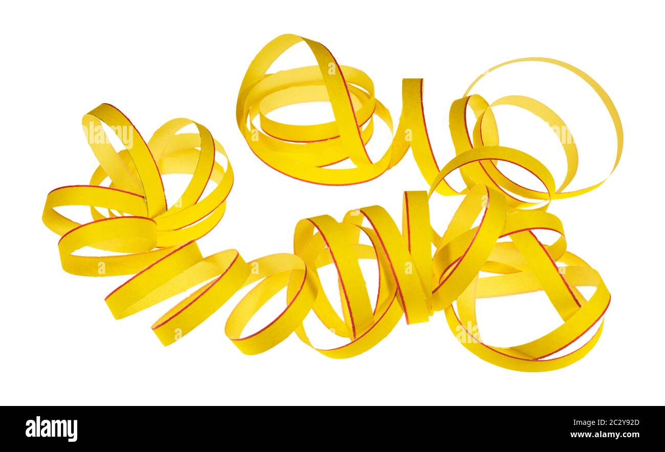 Yellow streamer hi-res stock photography and images - Alamy