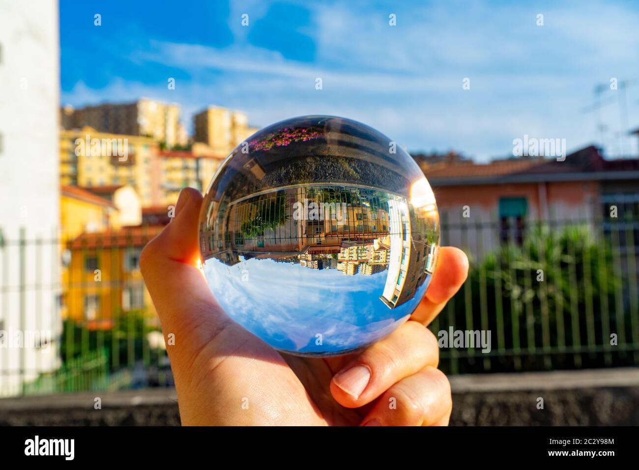 image of a building in a ball Stock Photo - Alamy