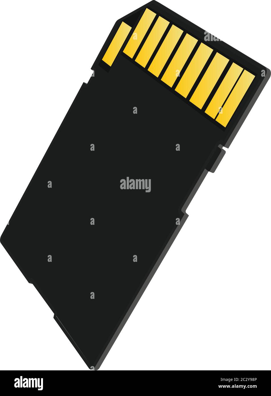 sd card chip for memory card concept. vector illustration Stock Vector ...