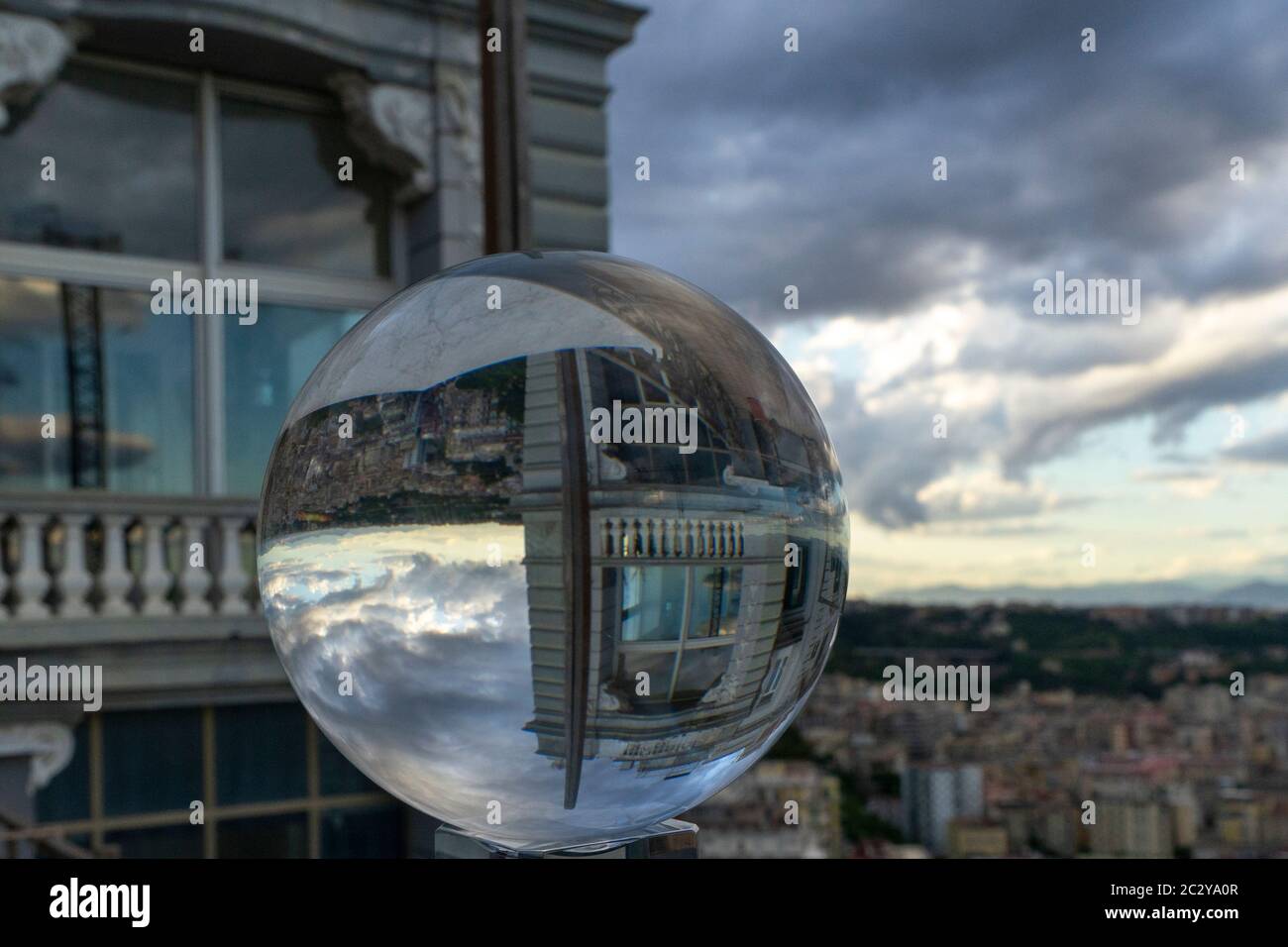 image of a building in a ball Stock Photo - Alamy