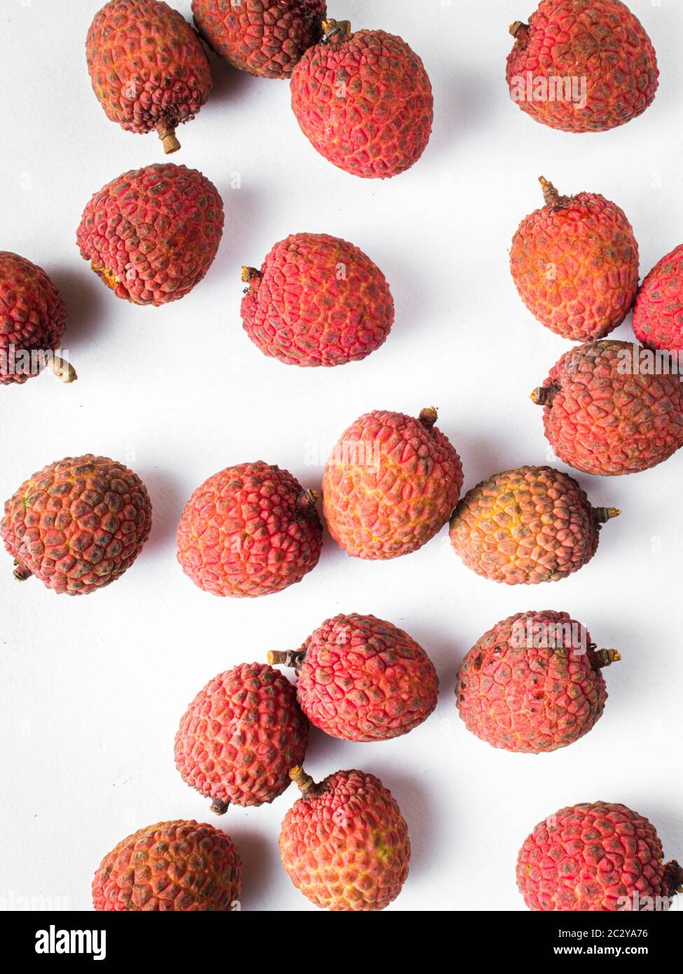 fresh litchi isolated stock images Stock Photo - Alamy