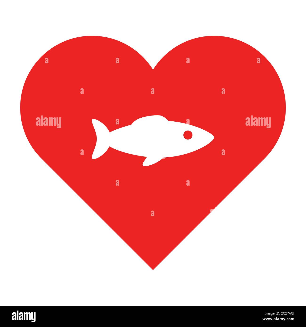 Fish and heart Stock Photo - Alamy