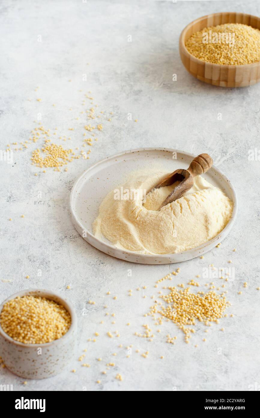 Millet flour hi-res stock photography and images - Alamy