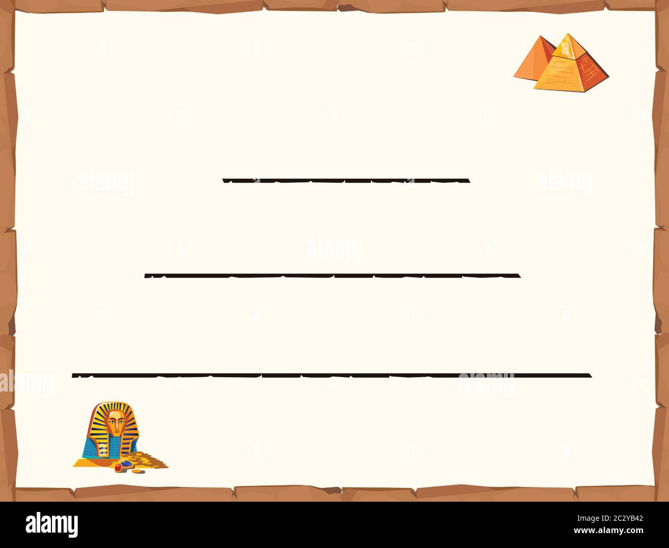 Free Ancient Egyptian Clipart Page Border And Printable Paper Border