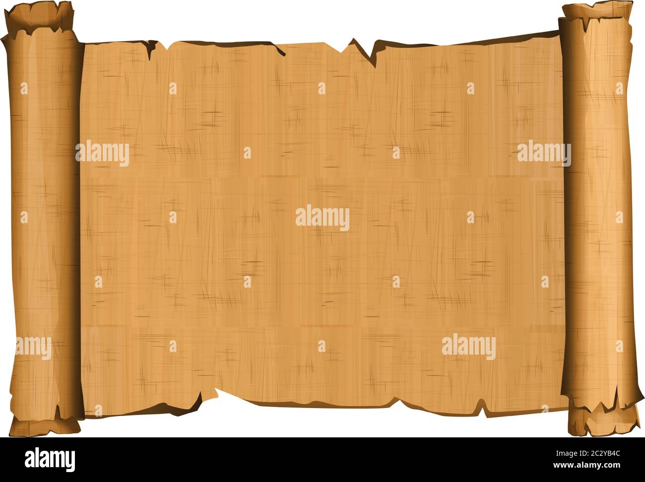 Ancient Egypt papyrus scroll cartoon vector illustration. Egyptian ...
