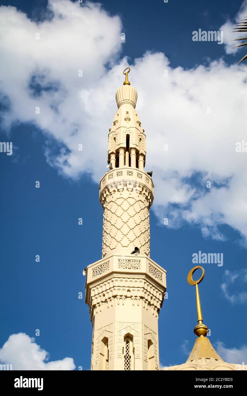 View of a minaret of a mosque in an Islamic country Stock Photo - Alamy