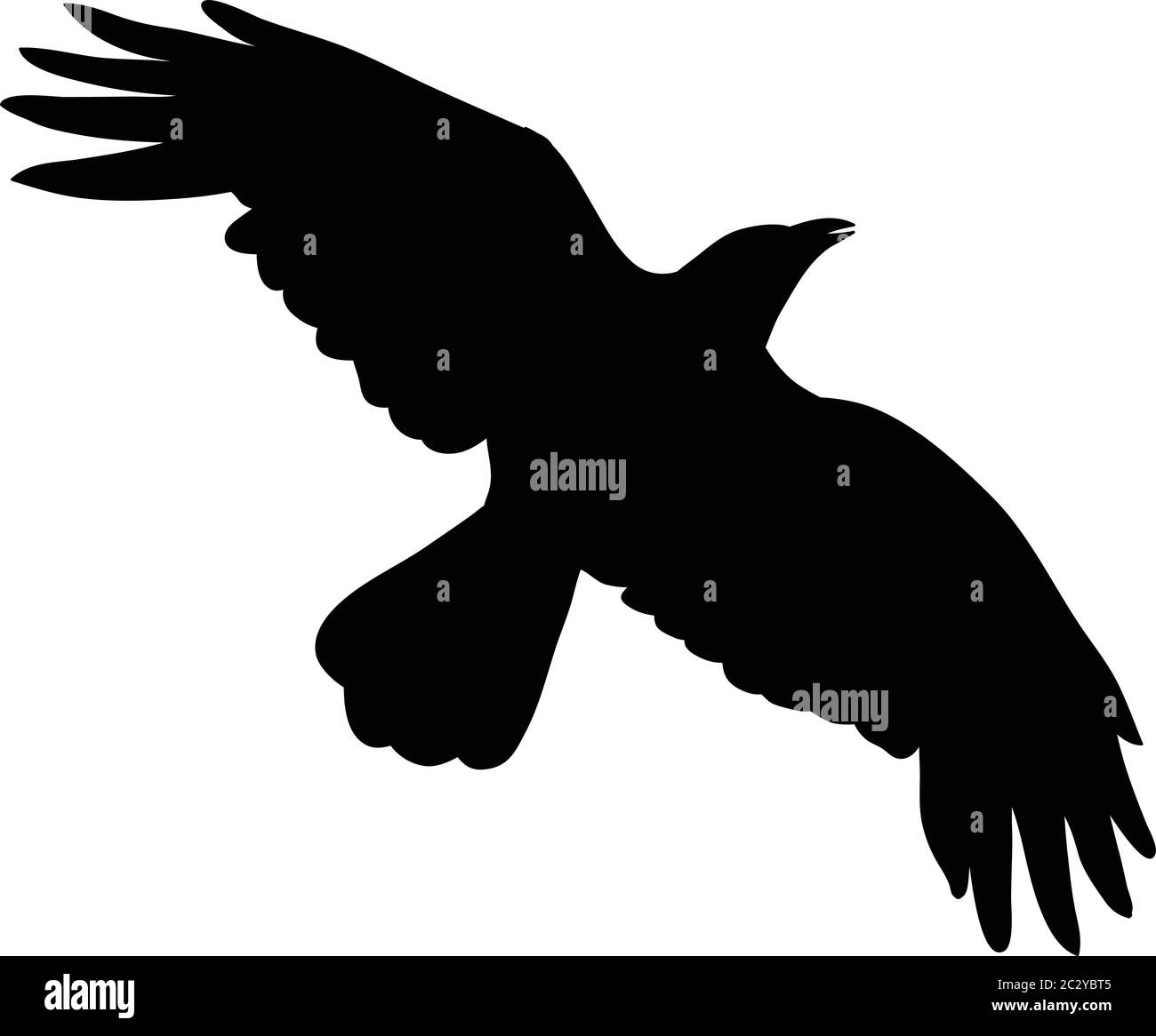 silhouette of crows, bird flying Stock Vector Image & Art - Alamy