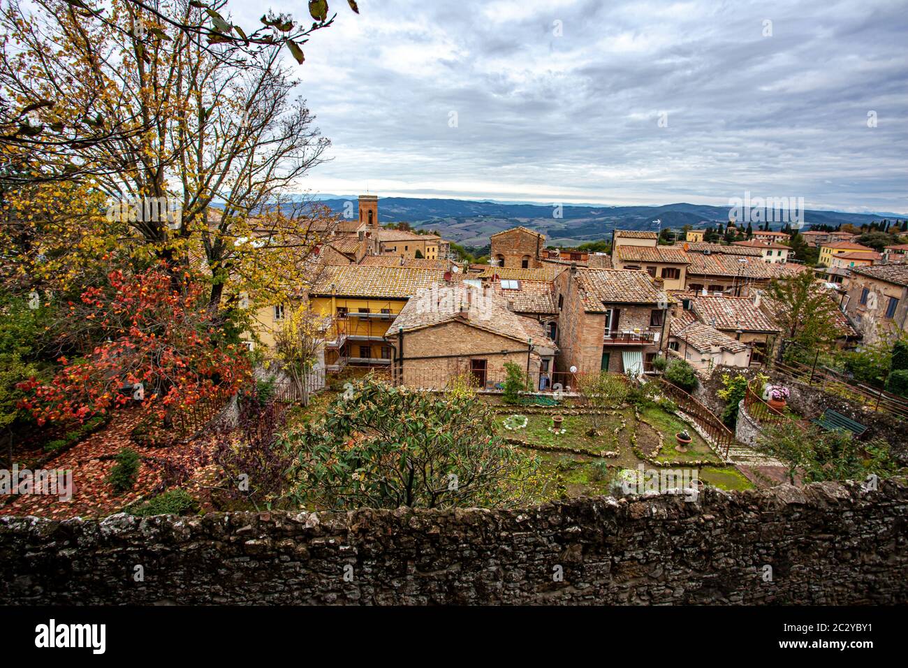Volterra medieval town in Tuscany traditonal Architecture Italy Stock ...