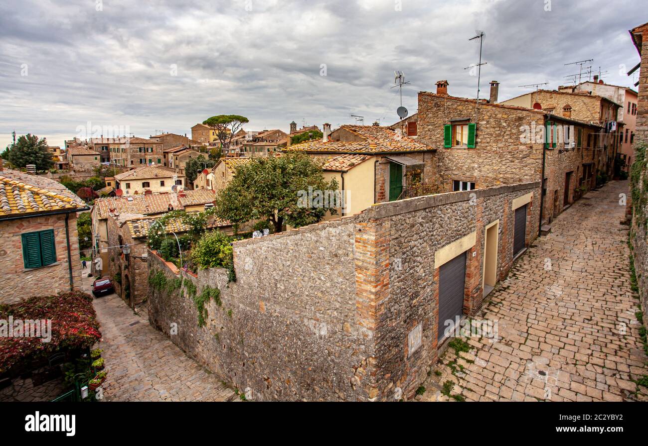 Volterra medieval town in Tuscany traditonal Architecture Italy Stock ...