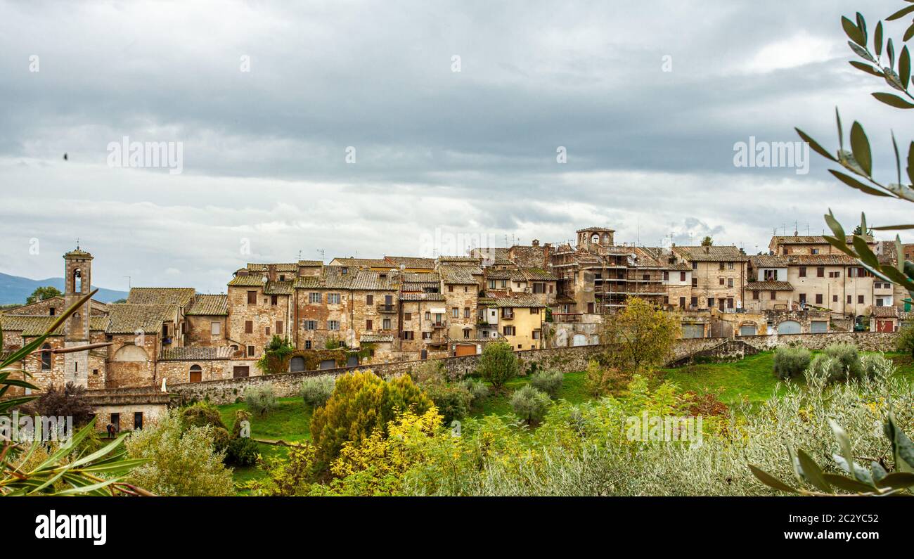 Volterra medieval town in Tuscany traditonal Architecture Italy Stock ...