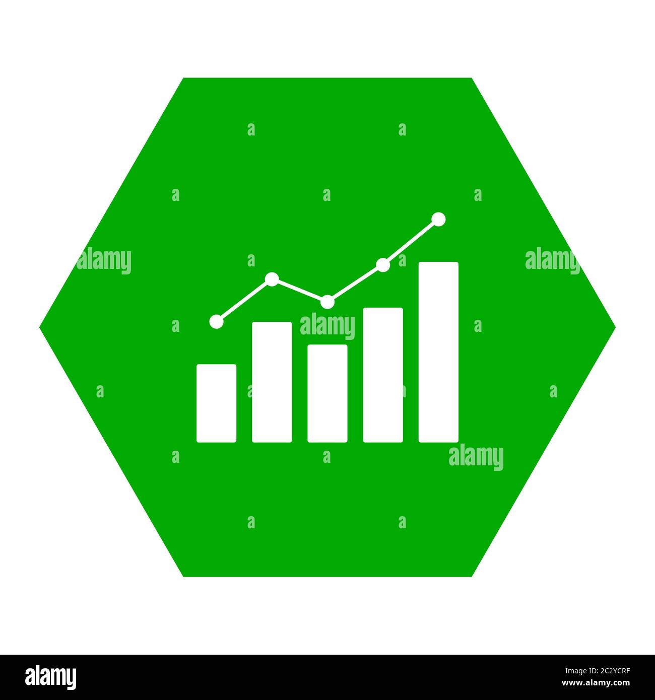 Chart and hexagon Stock Photo - Alamy