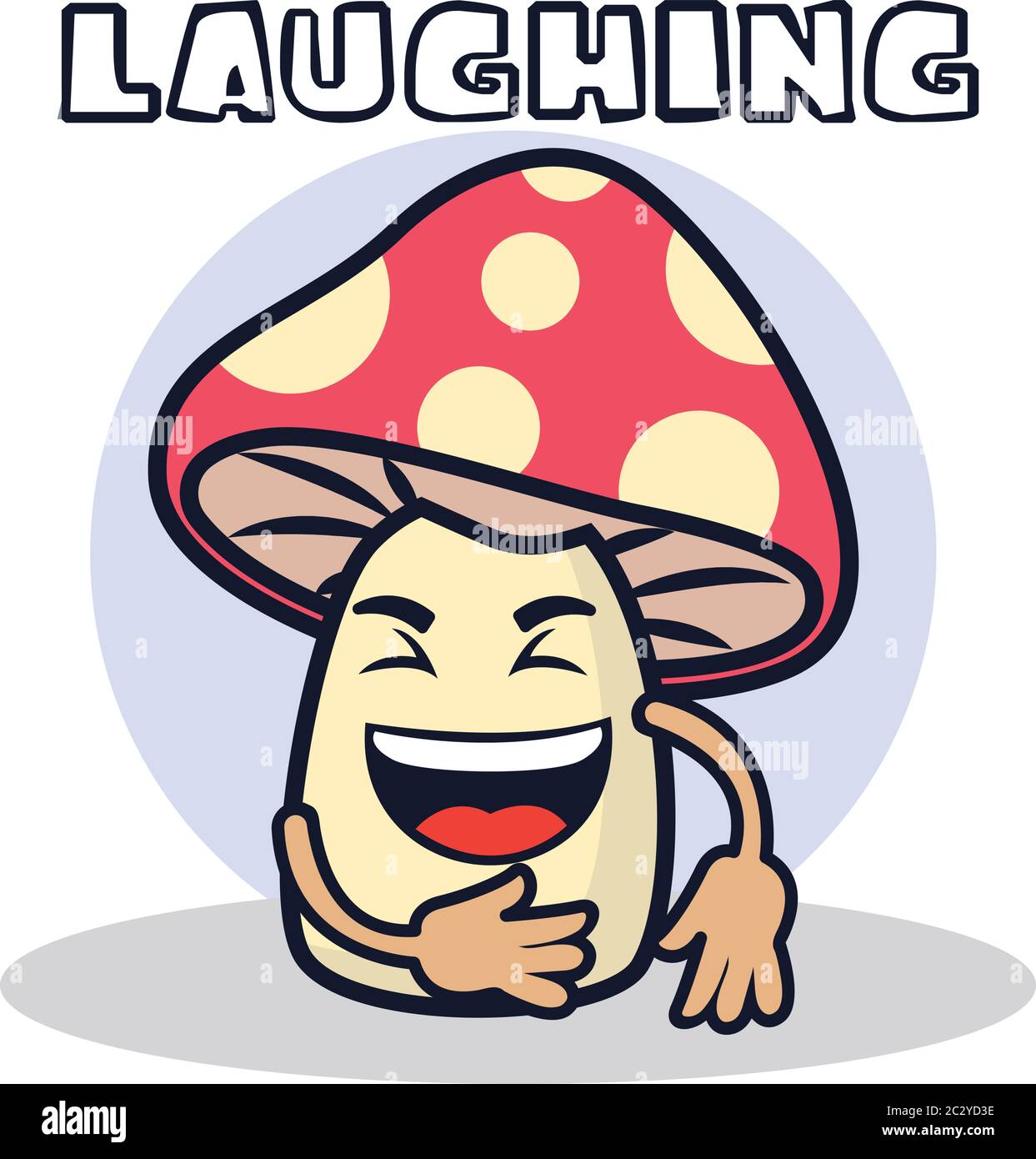 Big laughing mushroom Stock Vector Images - Alamy
