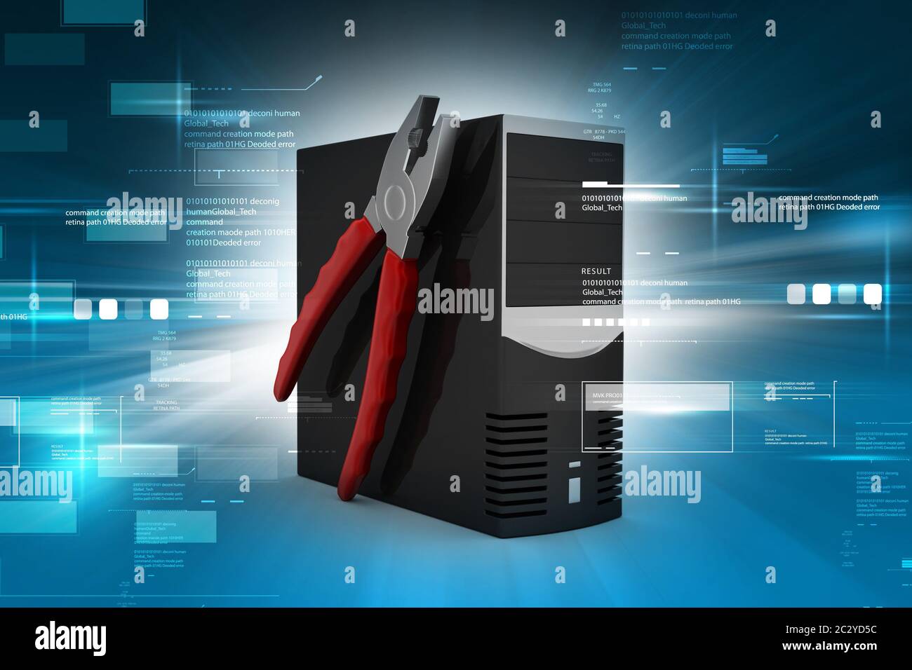 computer repair service concept Stock Photo - Alamy