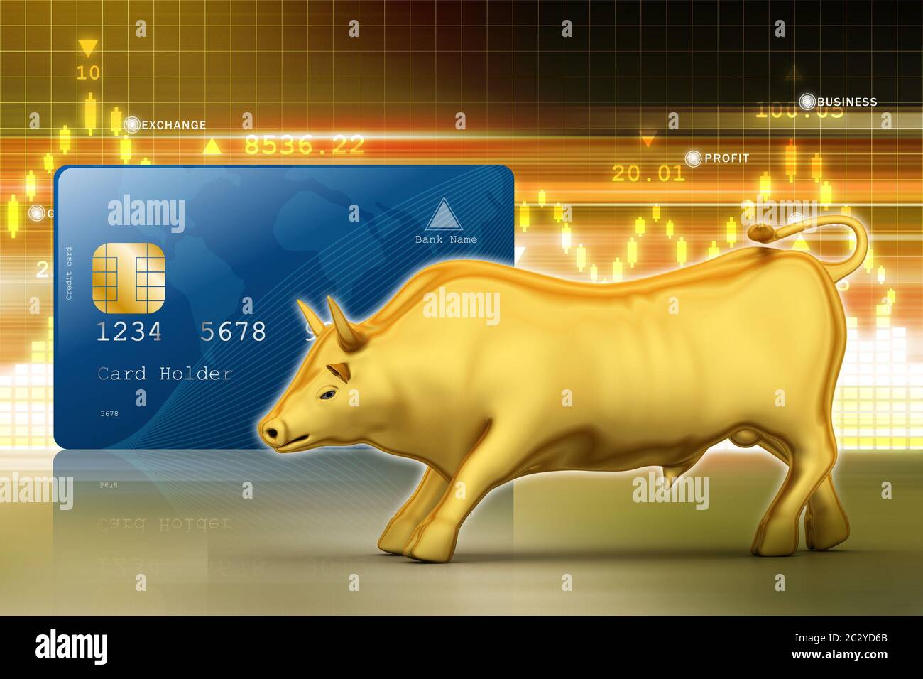 Golden bull sign hi-res stock photography and images - Alamy