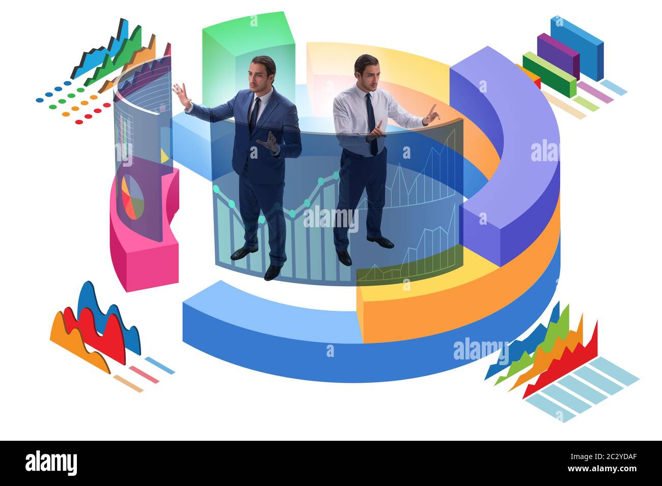 Trader working in technical visualization environment Stock Photo - Alamy