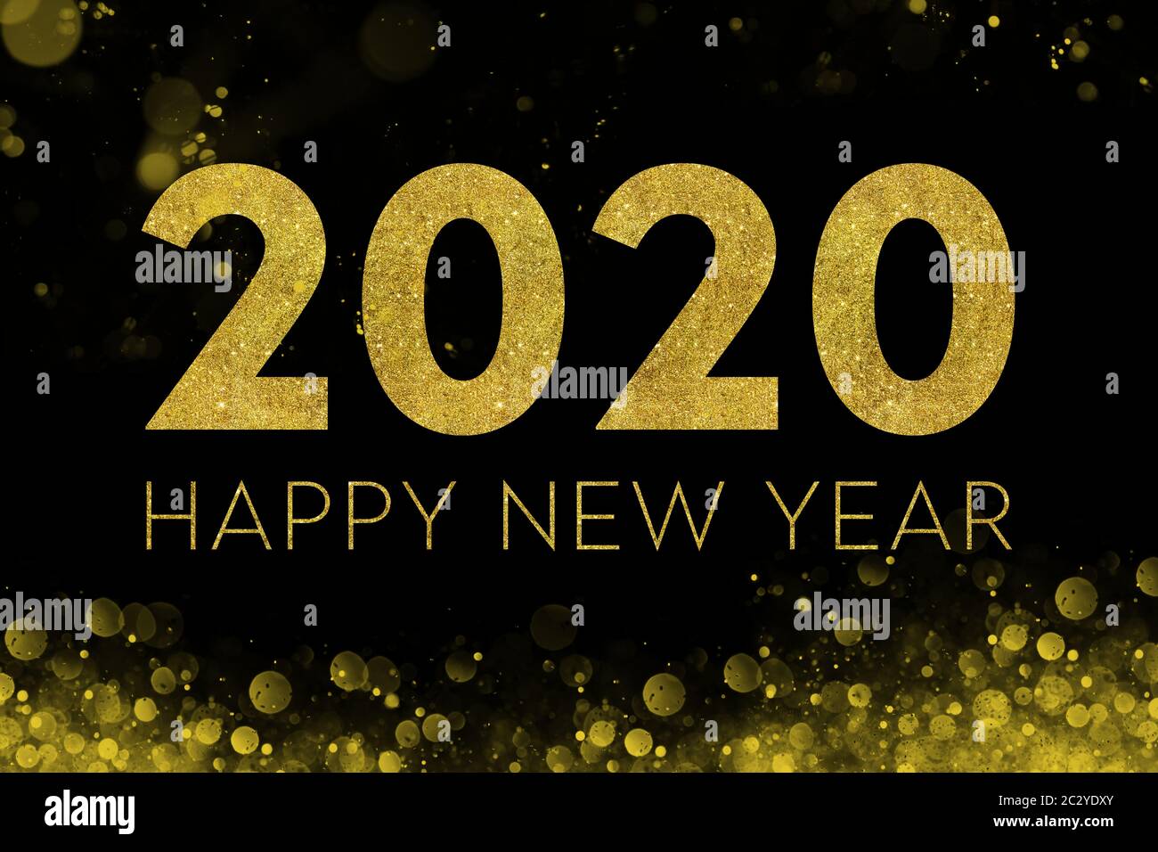 2020 golden new year hi-res stock photography and images - Alamy