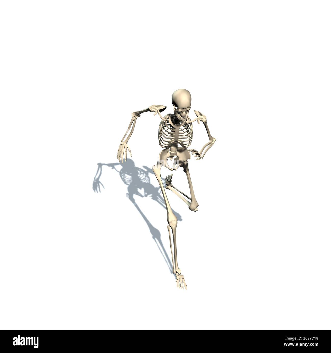 Skeleton is running Stock Photo - Alamy