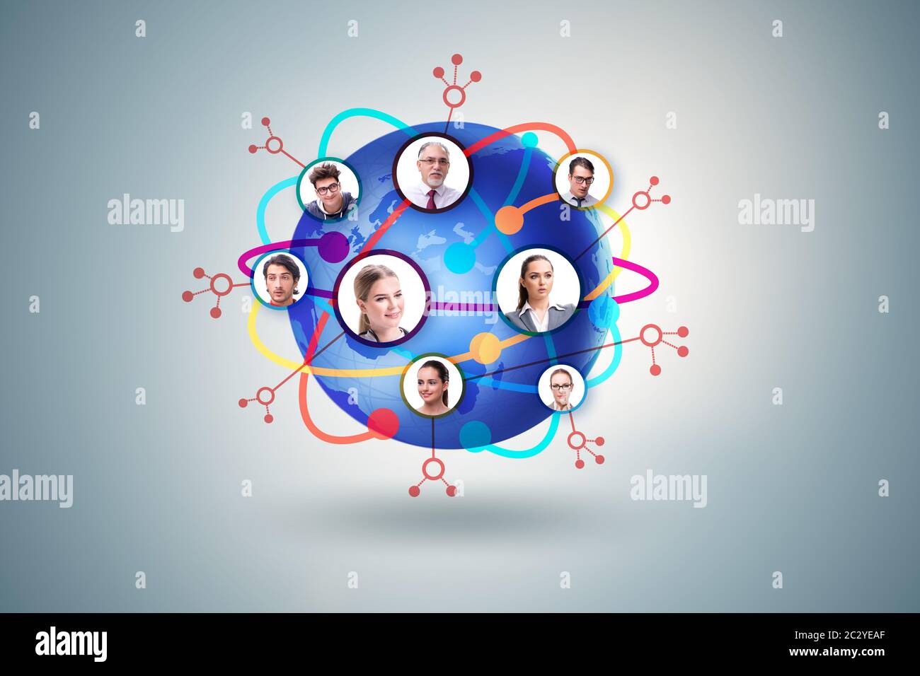 Social networking concept with people Stock Photo - Alamy