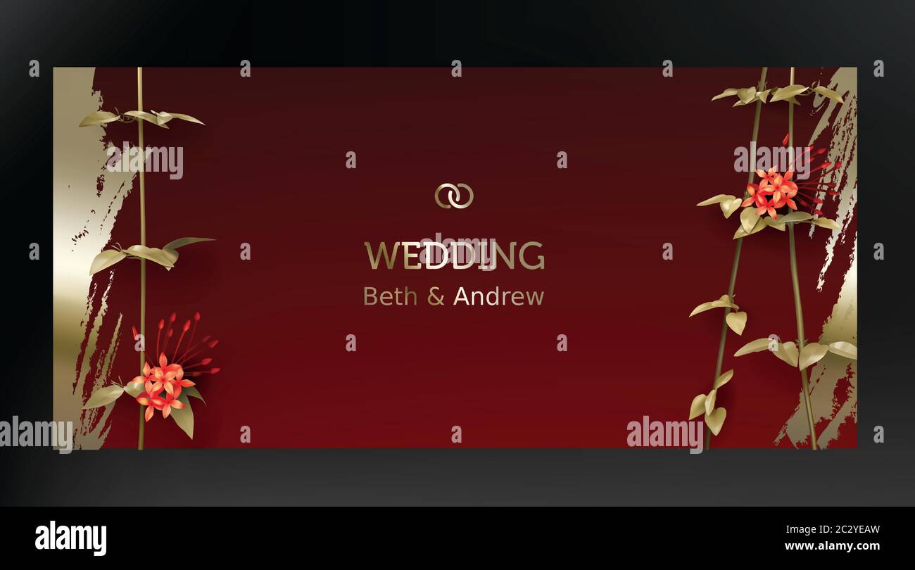 Maroon dark red flower plant Stock Vector Images - Alamy