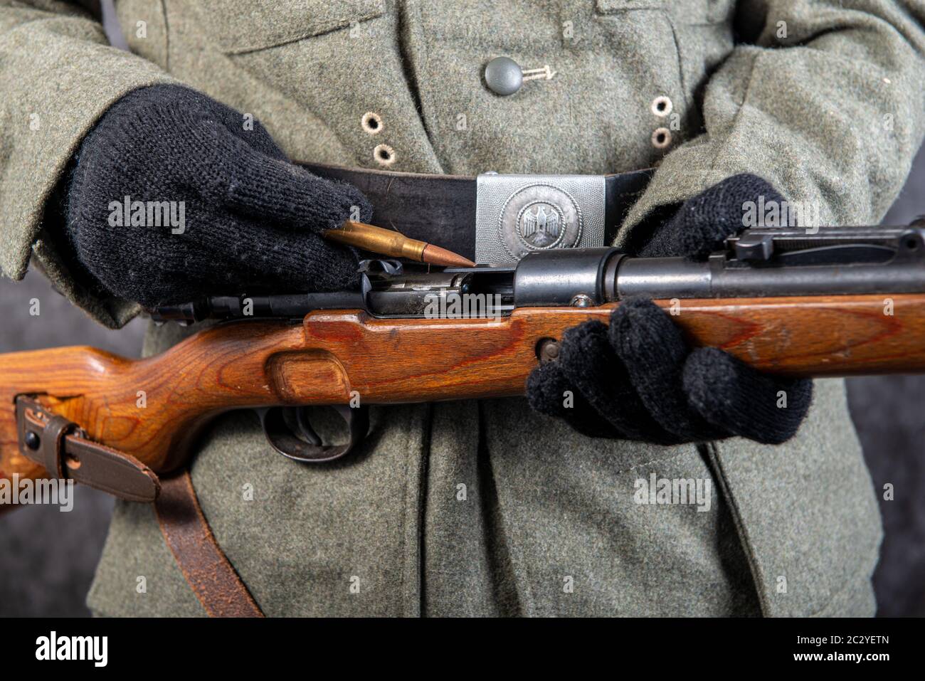 German soldier ww2 close up hi-res stock photography and images - Alamy