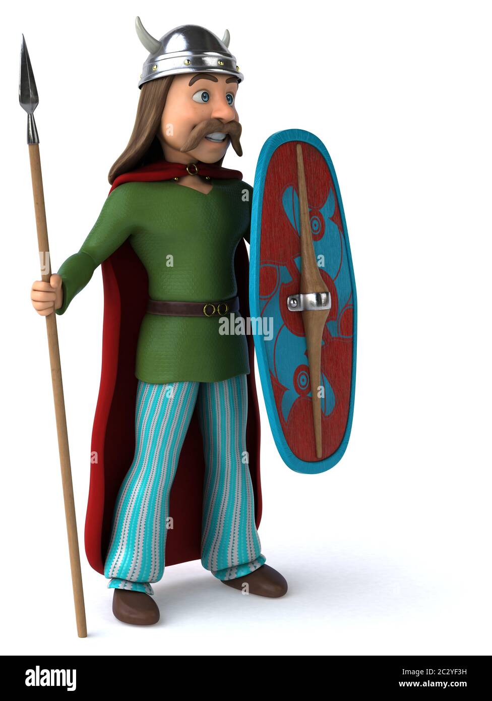 Gaul warrior - 3D Illustration Stock Photo - Alamy