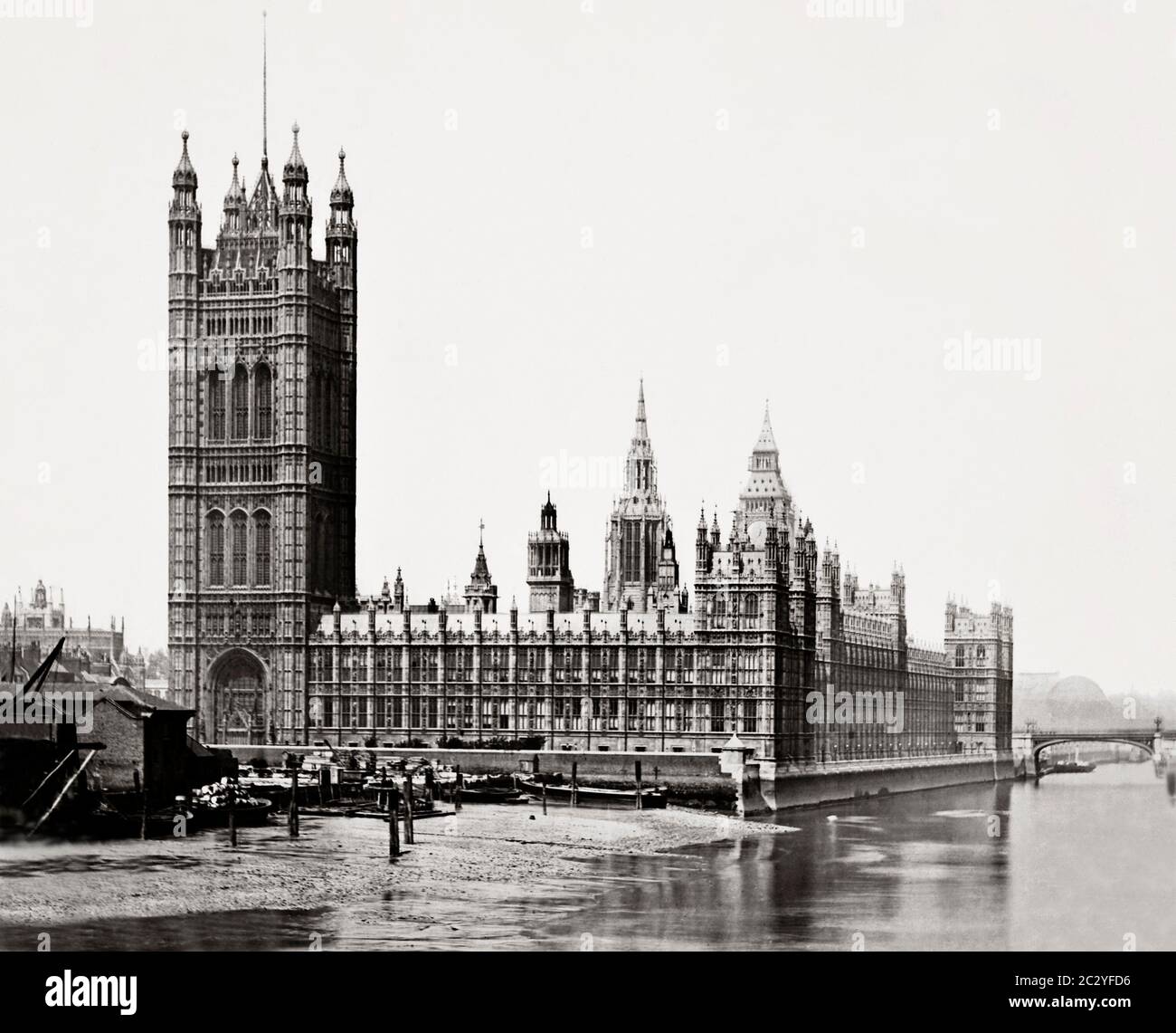 Historical Britain, English city streets and landscapes circa 1900 ...