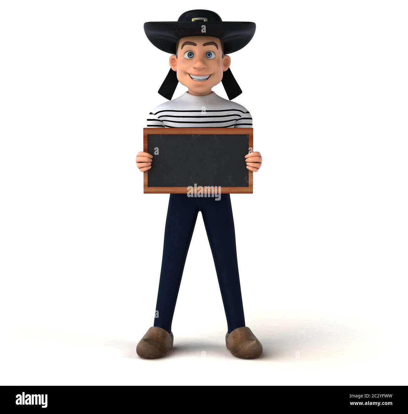 Fun 3d cartoon breton character Stock Photo - Alamy