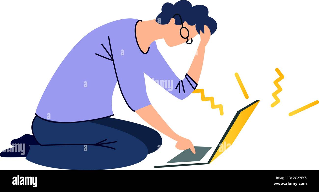 Animated Person Typing