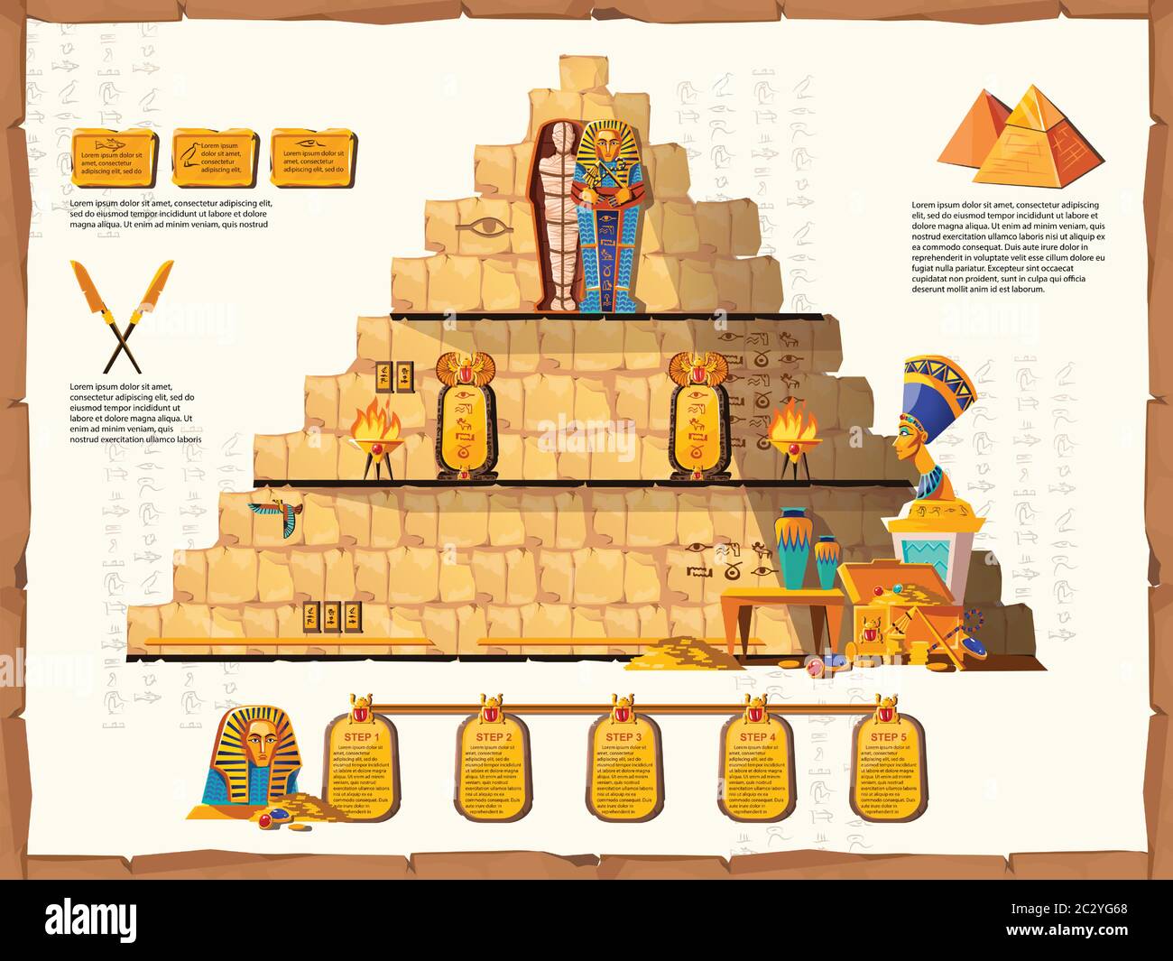 Khufu sarcophagus Stock Vector Images - Alamy