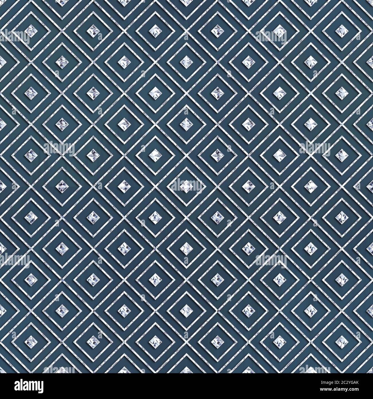 elegant seamless repeating pattern tile with sparkling diamonds on blue ...