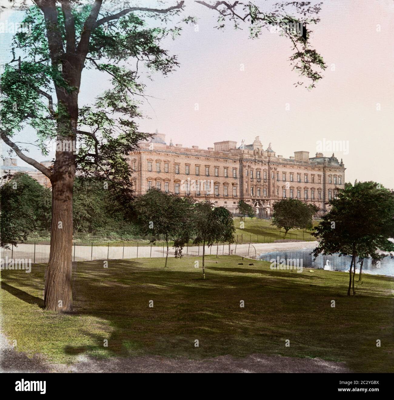 Historical Britain, English city streets and landscapes circa 1900 ...