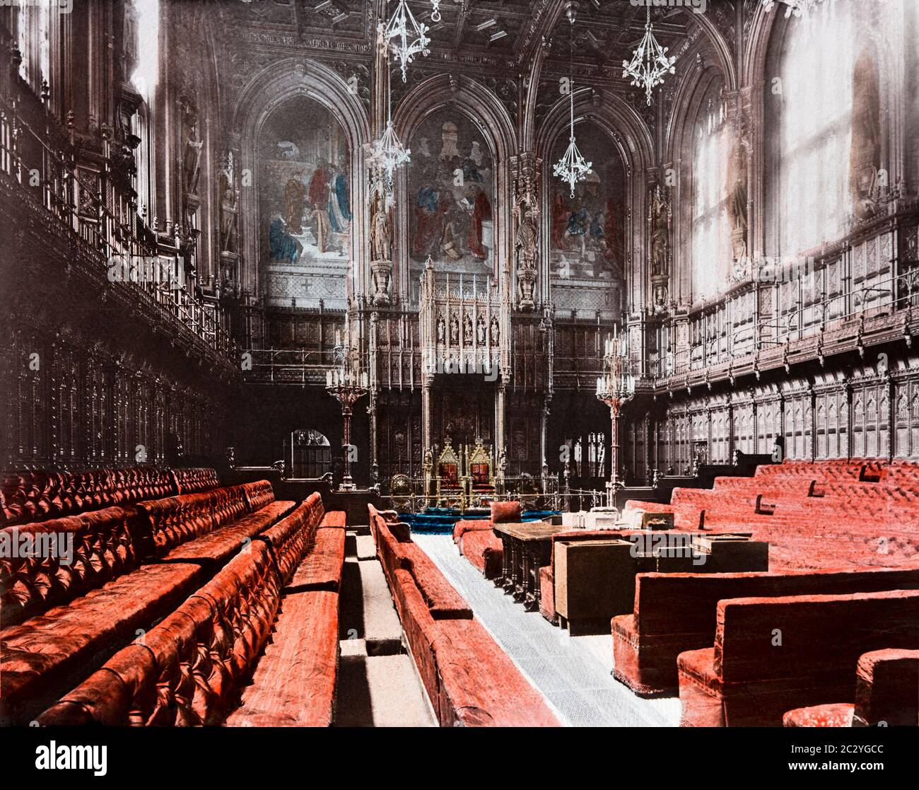 Historical Britain, English city streets and landscapes circa 1900 ...