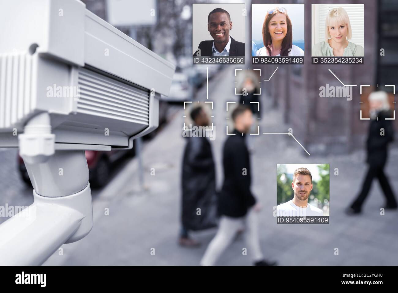 Portrait Of A Young Businessman's Face Recognized Accurately With ...