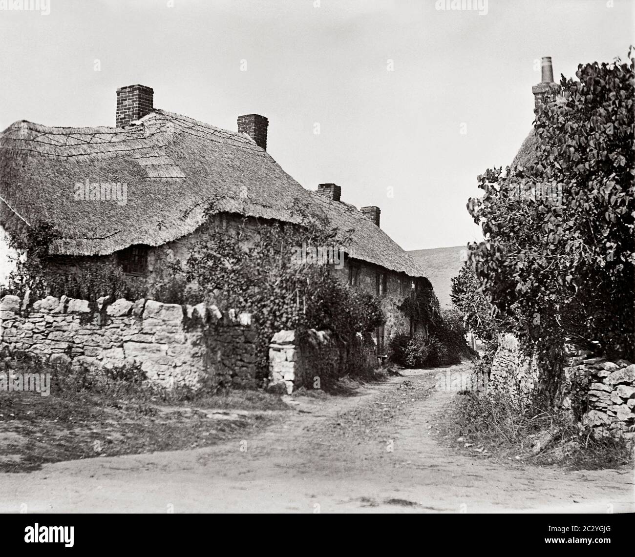 Historical Britain, English city streets and landscapes circa 1900 ...