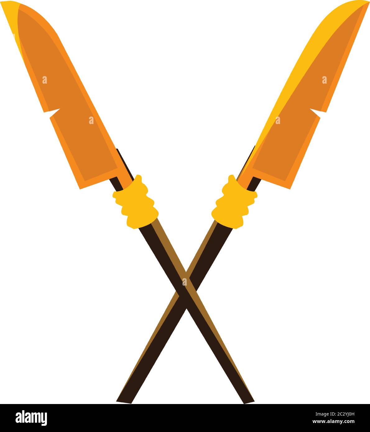 Crossed halberds Stock Vector Images - Alamy