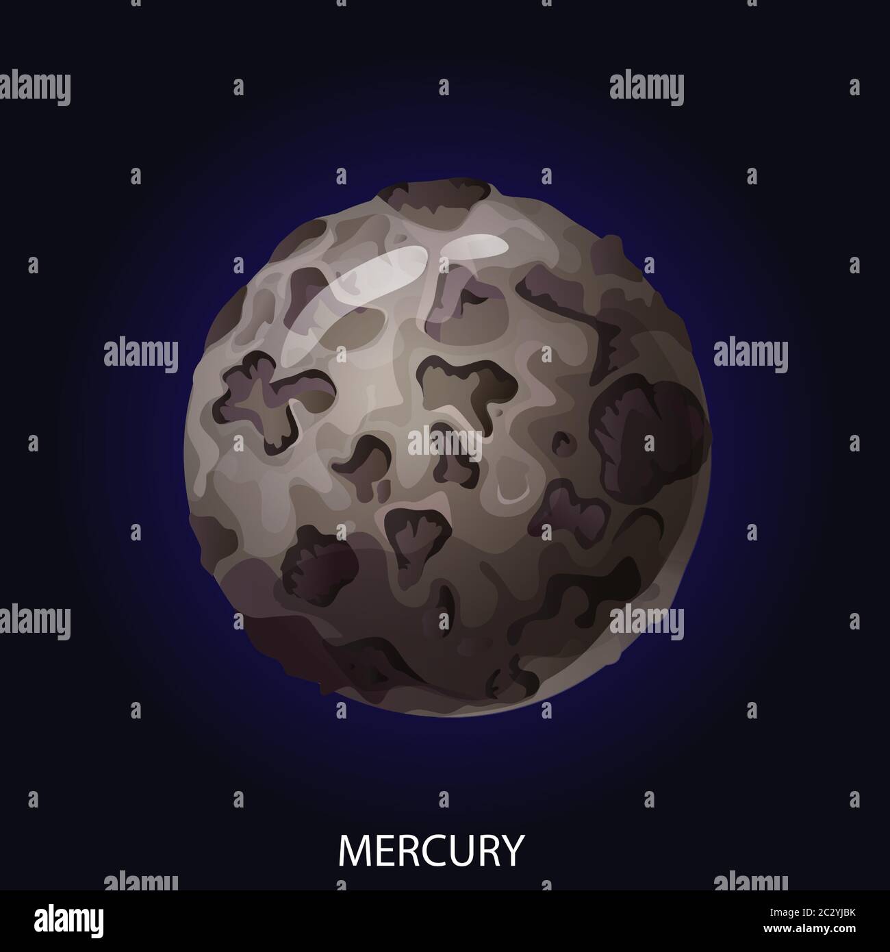 Animated Planet Mercury