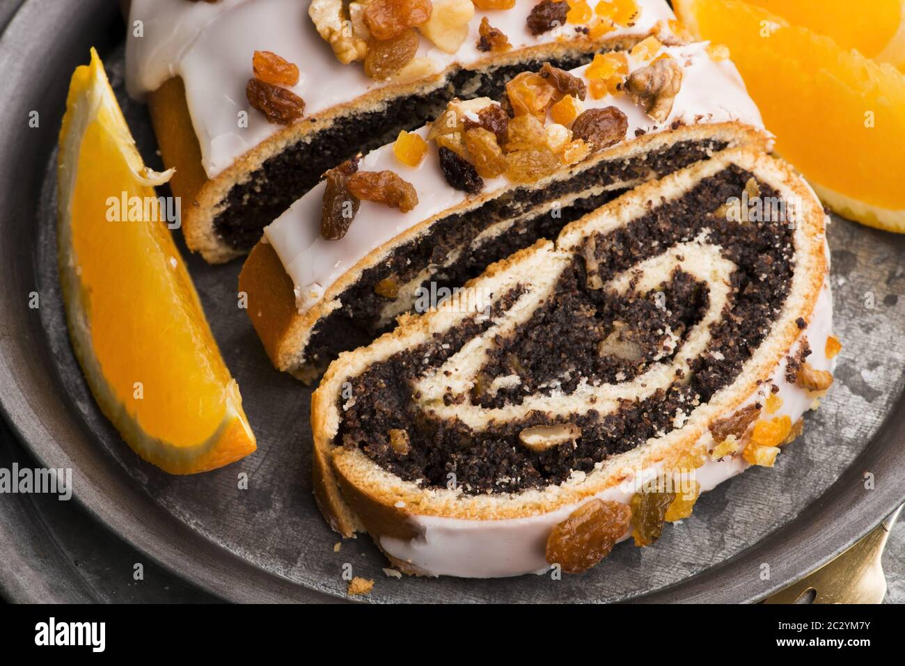 Poppy seed rolls, dessert for christmas Stock Photo - Alamy