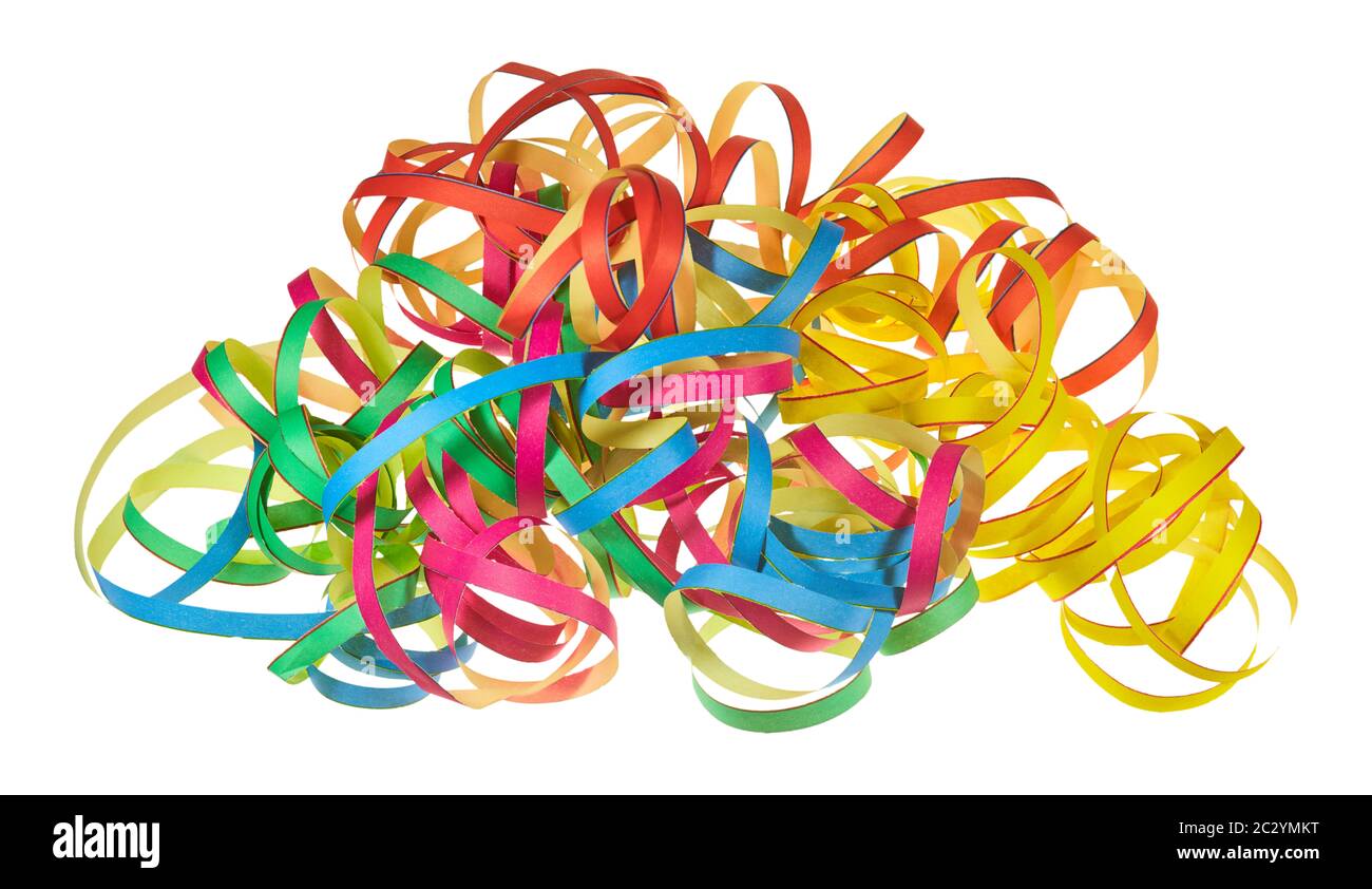 Pink streamer Cut Out Stock Images & Pictures - Alamy