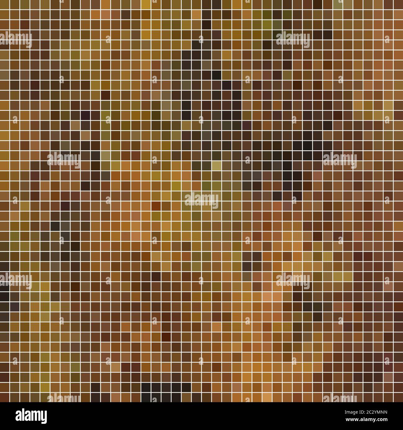 abstract square pixel mosaic background - brown Stock Photo - Alamy