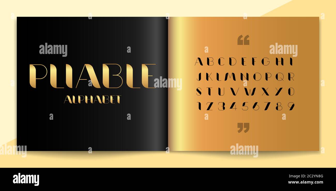 Elegance font and alphabet set. Lettering Design for magazine, poster ...