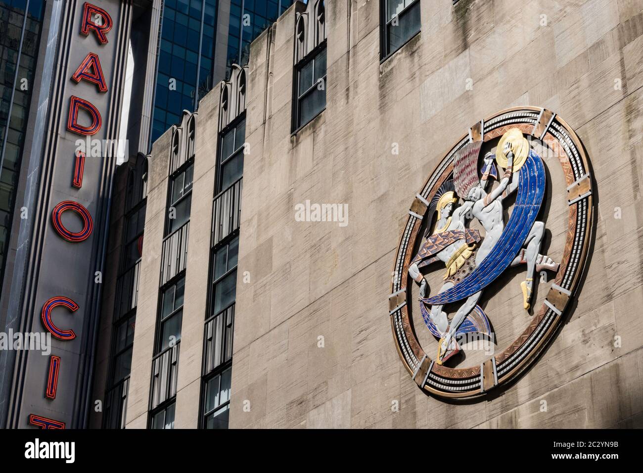 Detail Openwork Plaque , Dance, Drama and Song, Radio City Musical Hall ...
